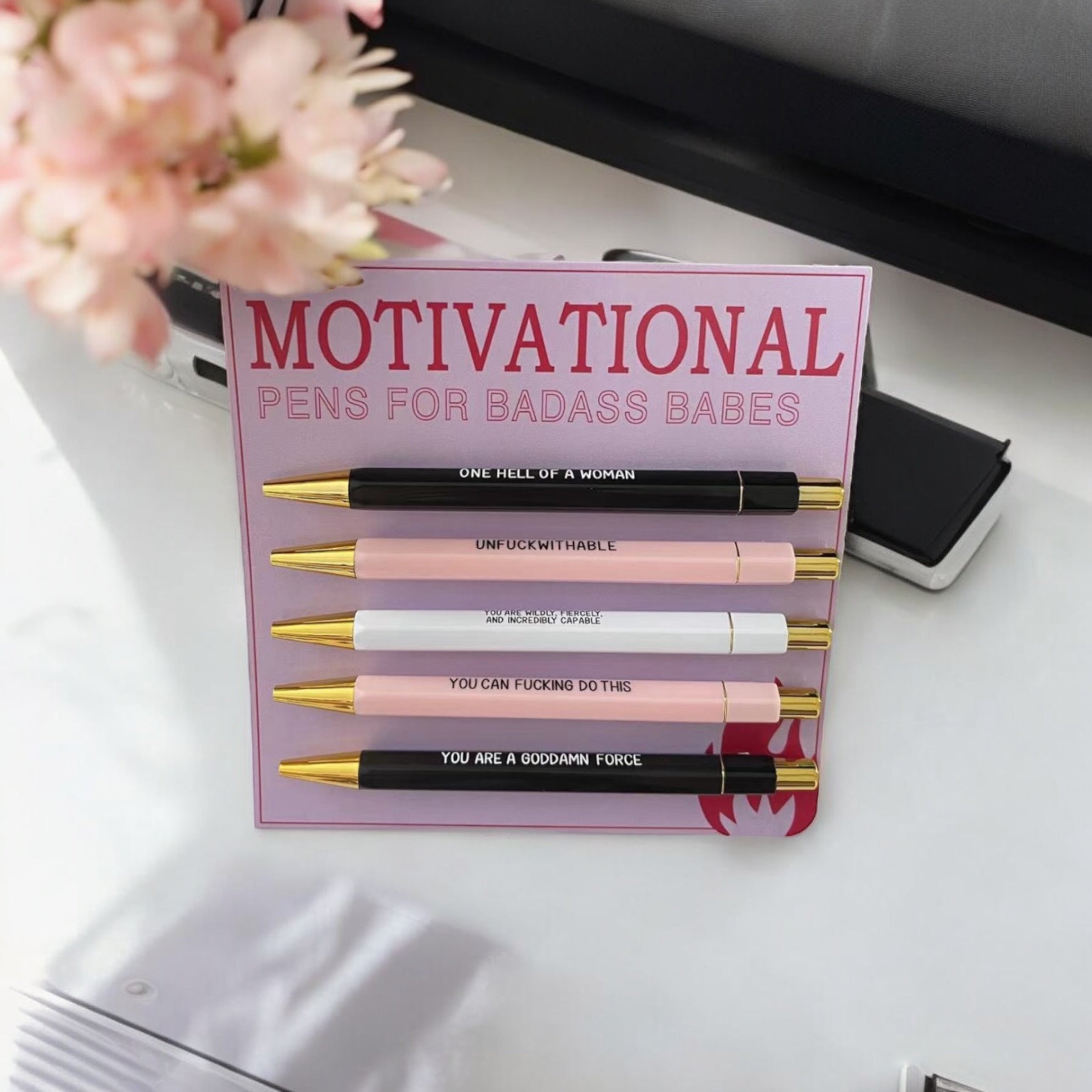 Motivational Pen Set for Badass Babes – The Essential Living Warehouse